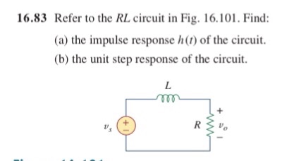 Solved 16.83 Refer to the RL circuit in Fig. 16.101. Find: | Chegg.com