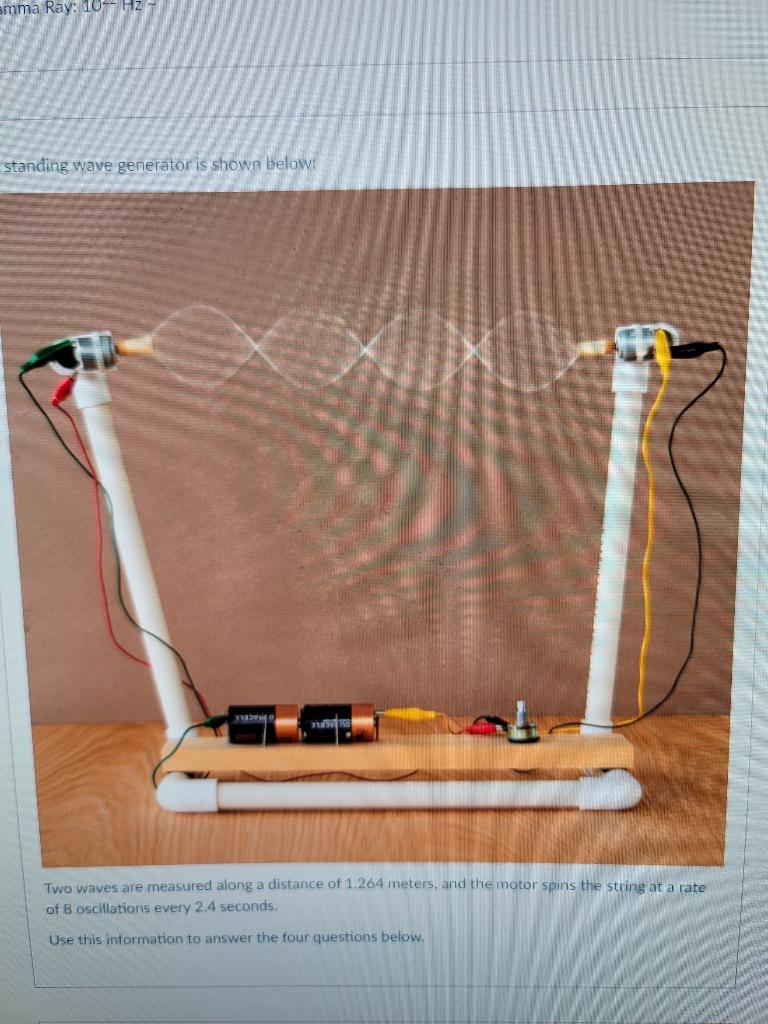 Solved emma Ray: 104. Hz standing wave generator is shown | Chegg.com