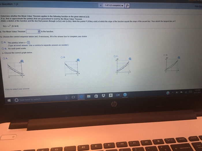 Determine whether the Mean Value Theorem applies to | Chegg.com