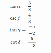 Solved \\( \\begin{aligned} \\cos \\alpha & =\\frac{3}{8} | Chegg.com