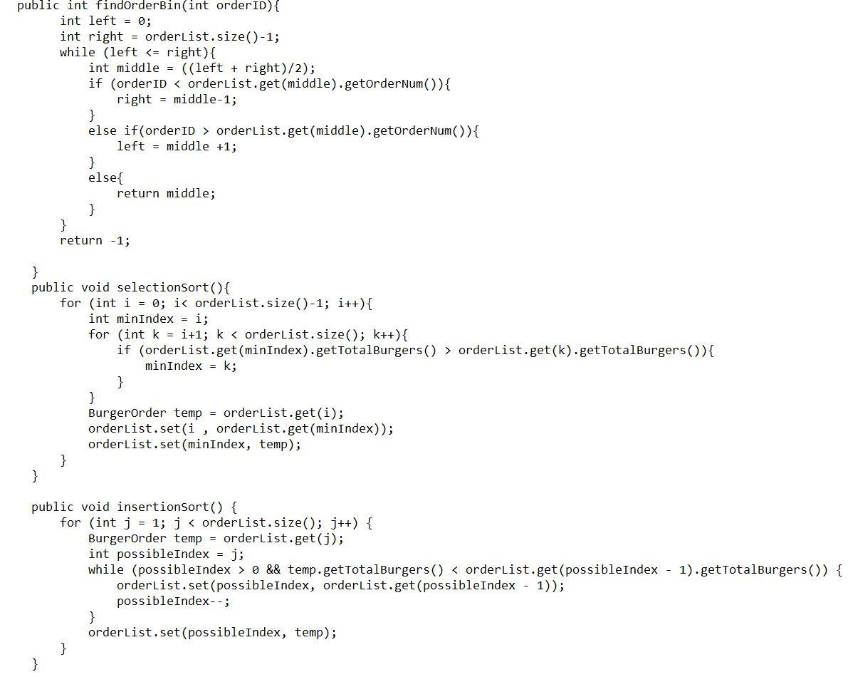 Solved In this part we want to change the way our ordering | Chegg.com