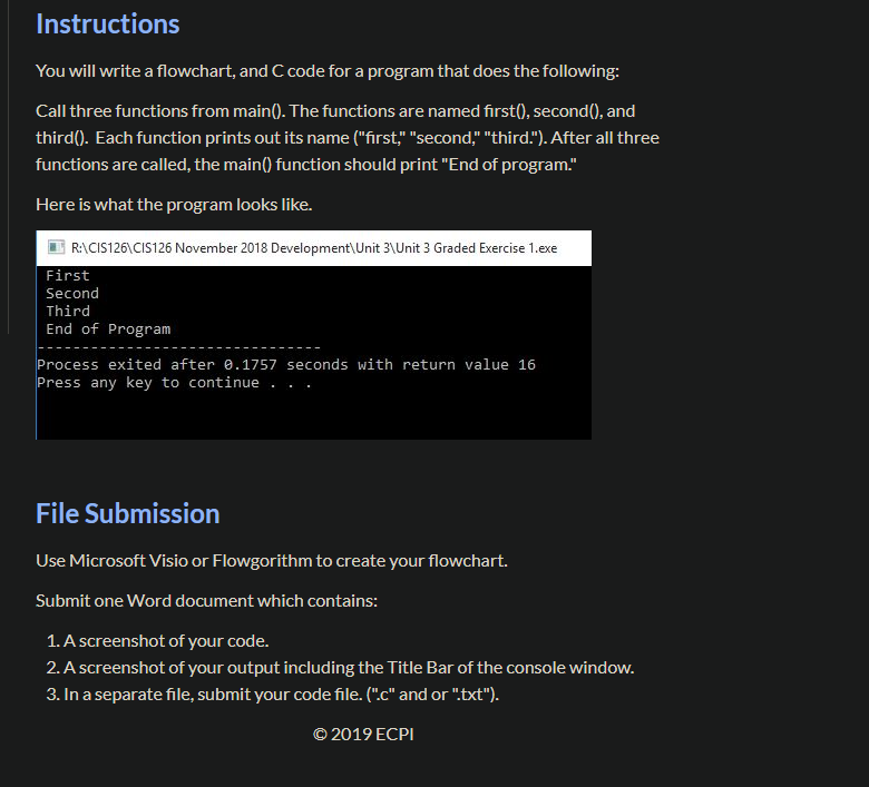 Solved Instructions You Will Write A Flowchart And C Code