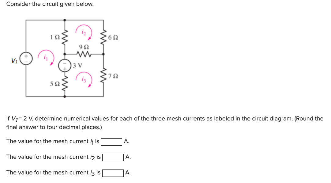 Solved Consider the circuit given below.If V1=2V, ﻿determine | Chegg.com