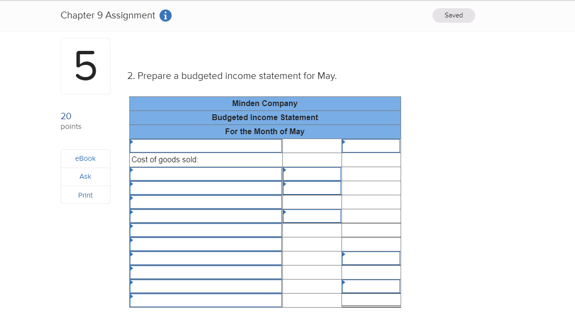 Solved Chapter 9 Assignment i Saved Problem 9-18 Cash | Chegg.com