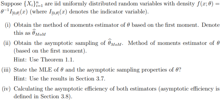 Solved Suppose {X}}"=1 are iid uniformly distributed random | Chegg.com