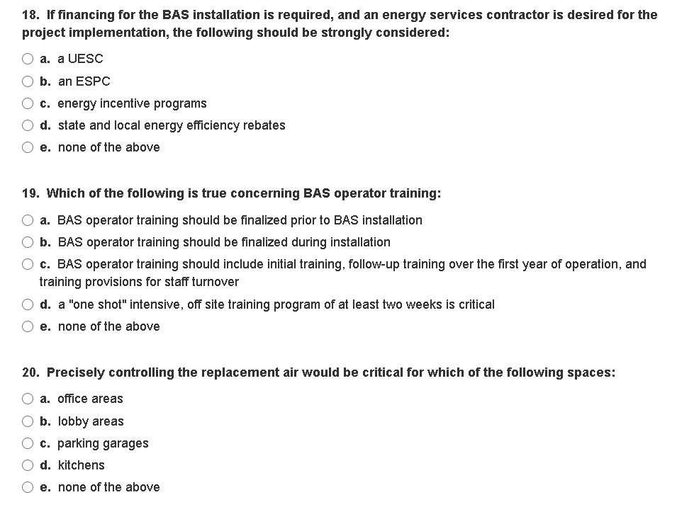 Solved 18. If financing for the BAS installation is | Chegg.com