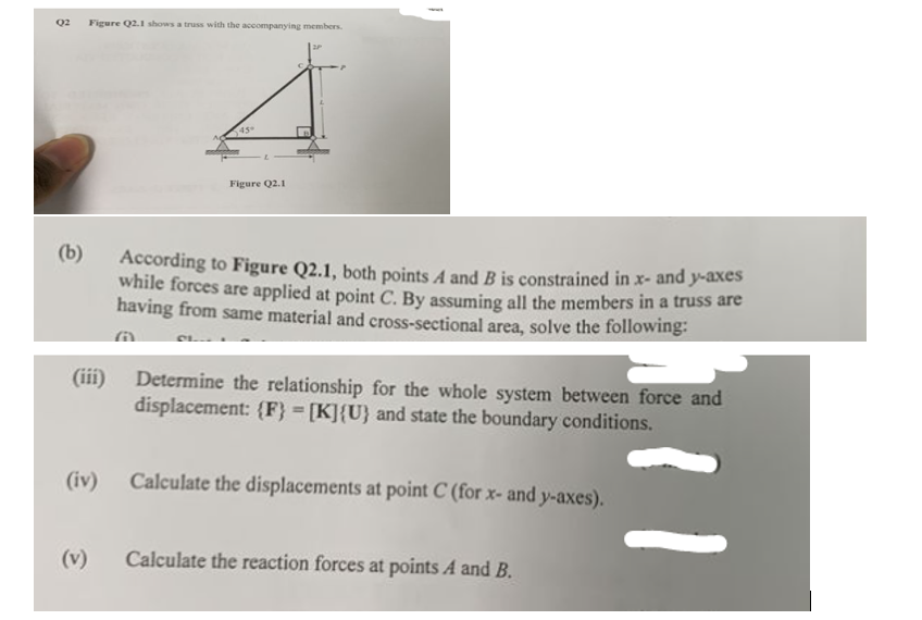 Solved (b) ﻿According to Figure Q2.1, ﻿both points A and B | Chegg.com