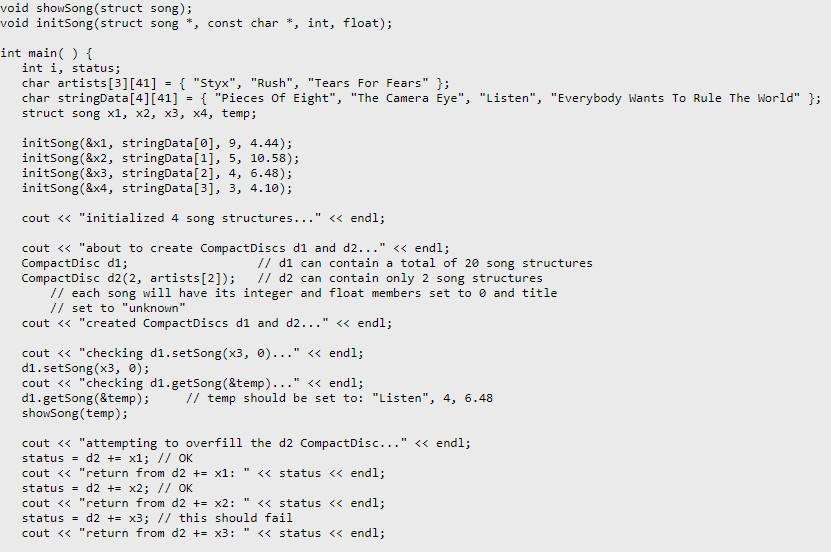 Solved Given the following C++ structure declaration: struct | Chegg.com