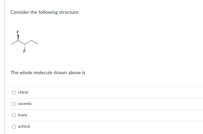 Solved The structure above: A. is superimposable on its | Chegg.com