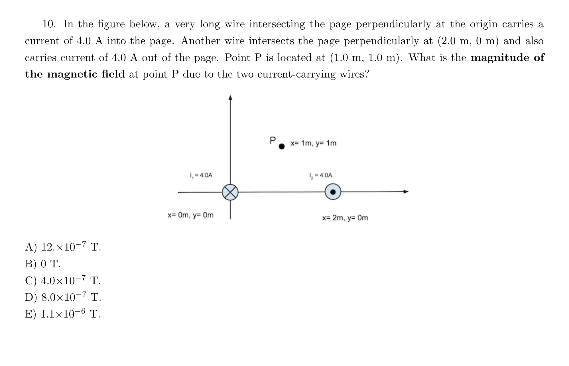 Solved In the figure below, a very long wire intersecting | Chegg.com