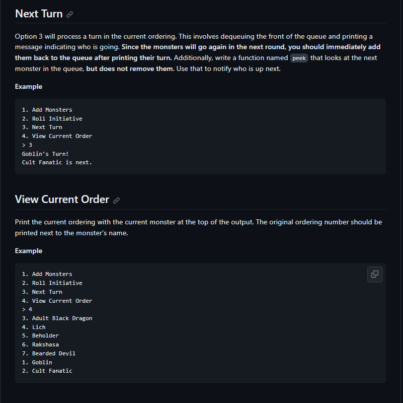 Solved Covers queues and linked lists. For our turn-based | Chegg.com