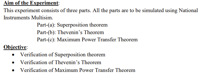 Solved Table-1:Aim of the Experiment: This experiment | Chegg.com