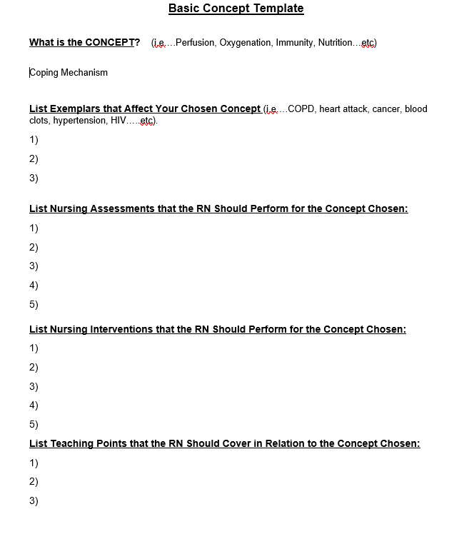 Solved Basic Concept Template What is the CONCEPT? | Chegg.com
