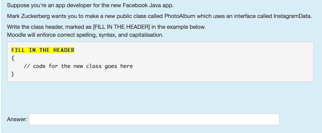 Solved for A Java programmer is writing the following | Chegg.com