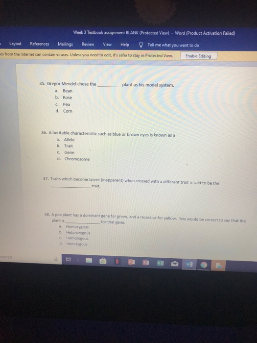 Solved Week 3 Textbook assignment BLANK (Protected View) - | Chegg.com