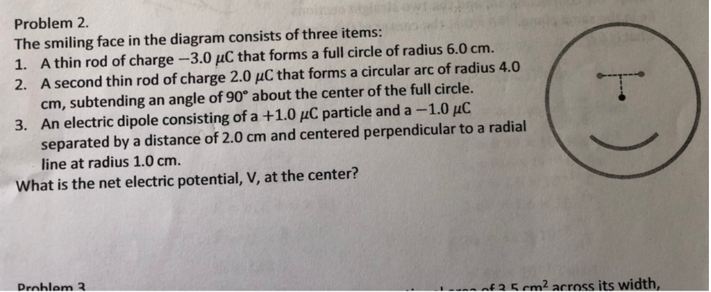 Solved Problem 2. The smiling face in the diagram consists | Chegg.com