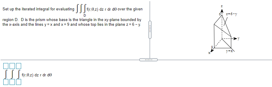 Solved N Set up the iterated integral for evaluating SS | Chegg.com