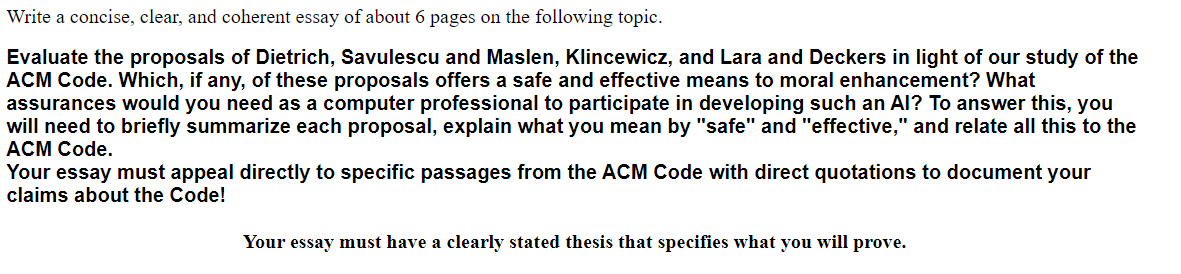 Write a concise, clear, and coherent essay of about 6 | Chegg.com