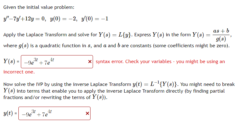 Solved Given the initial value problem: | Chegg.com