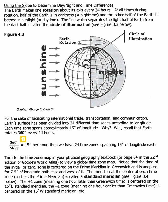 Solved Test your understanding of great and small circles by | Chegg.com
