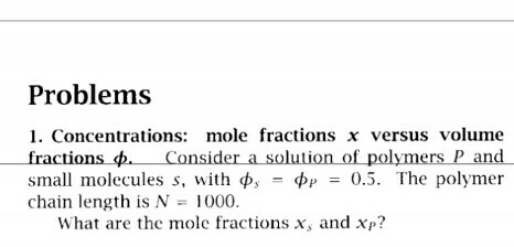 Solved Problems 1. Concentrations: mole fractions x versus | Chegg.com