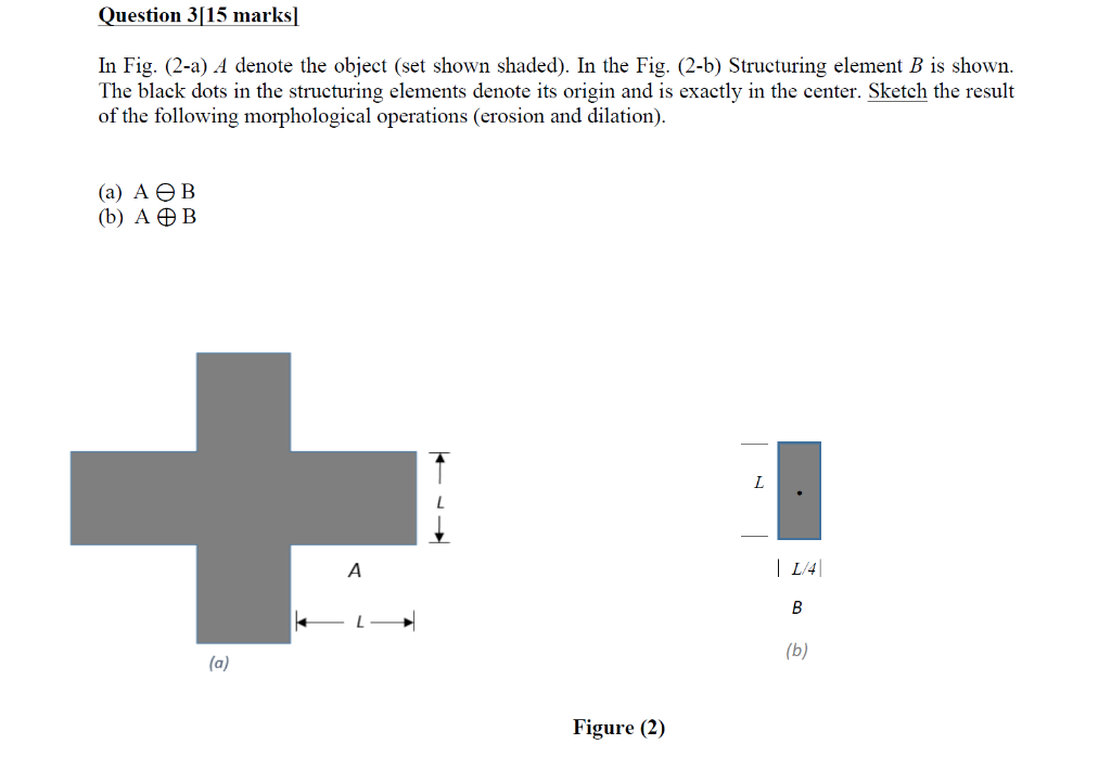 Solved Question 3[15 marks In Fig. (2-a) A denote the object | Chegg.com