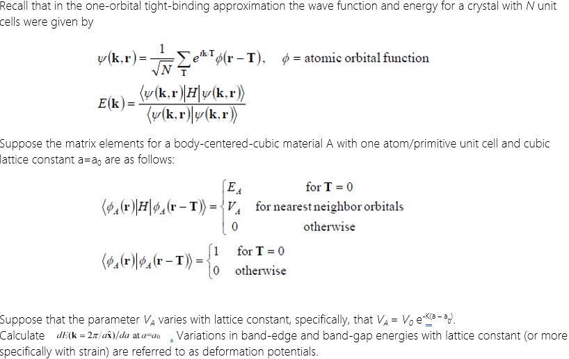 Solved Suppose that the parameter VA ﻿varies with lattice | Chegg.com