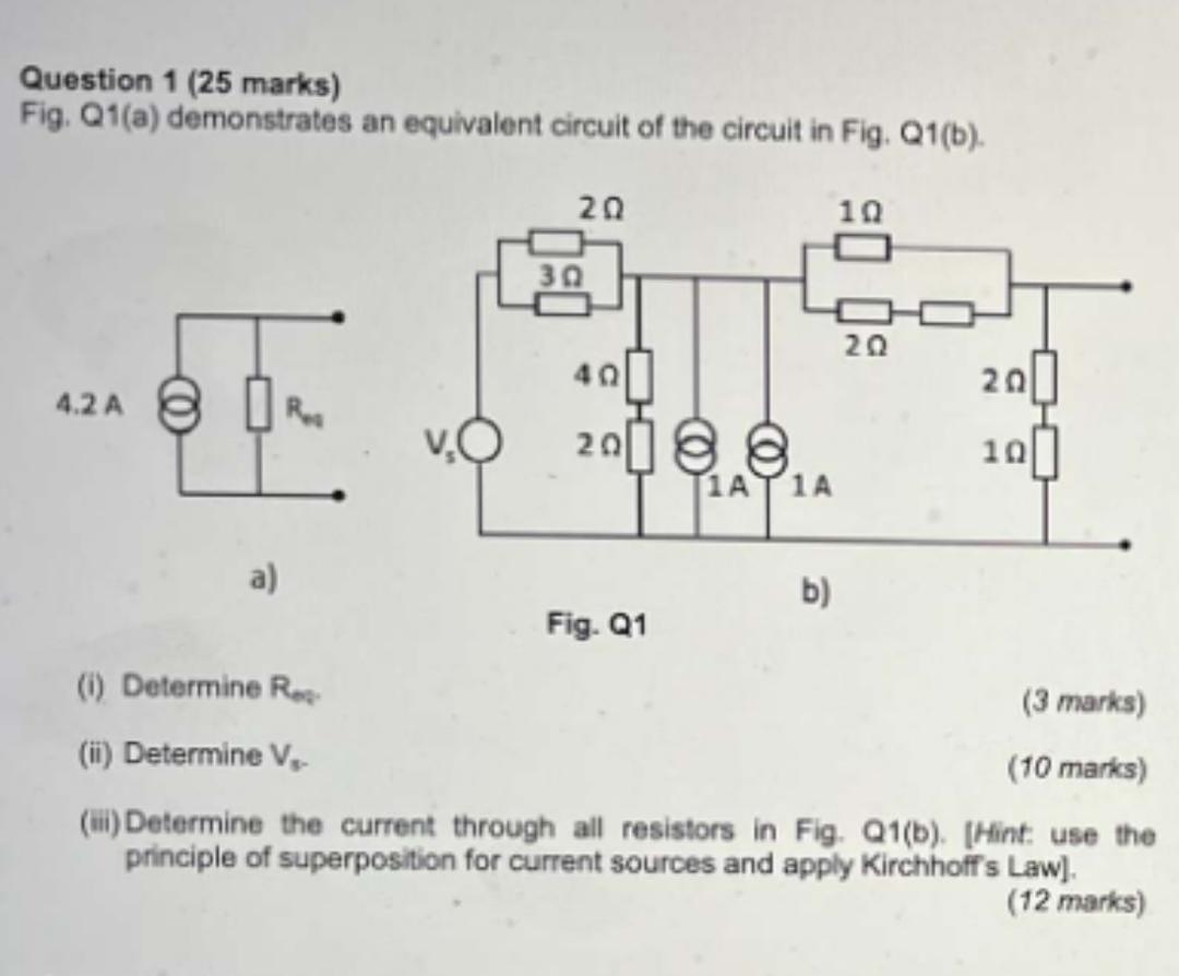 Solved it says find R which is the unkown R on the left hand | Chegg.com
