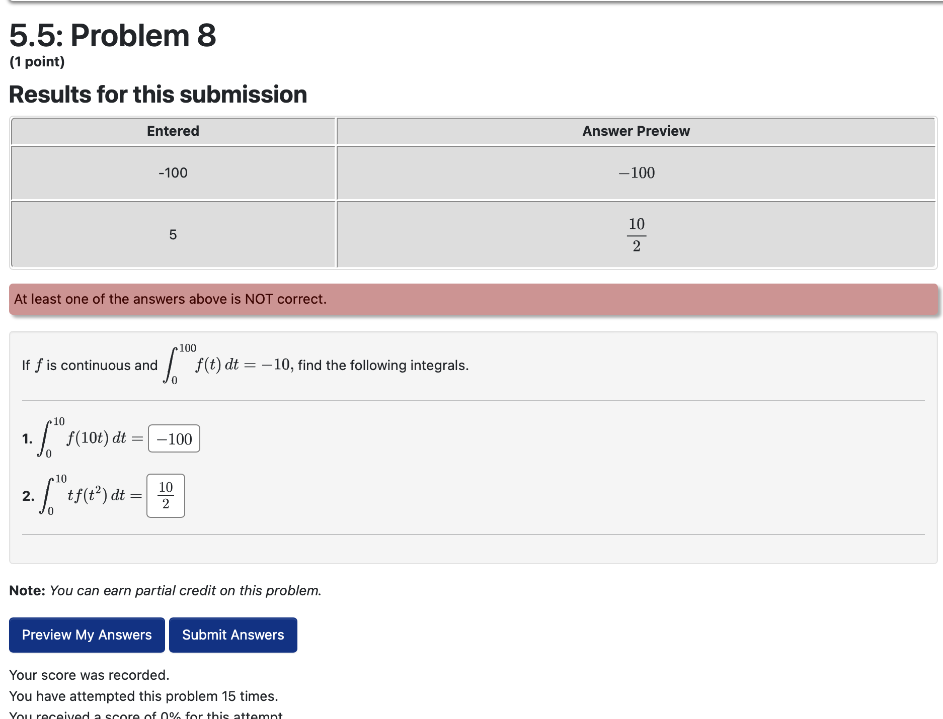 Solved 5.5: Problem 8 (1 point) Results for this submission | Chegg.com