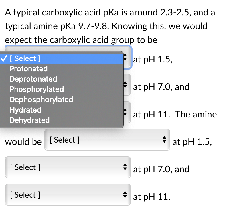 Solved A typical carboxylic acid pKa is around 2.3-2.5, and | Chegg.com