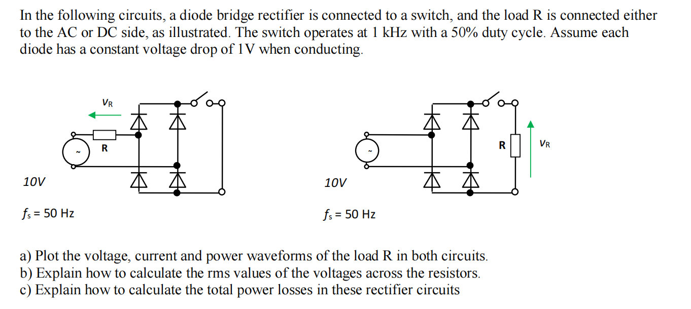 Show me the steps to solve In the following circuits, | Chegg.com