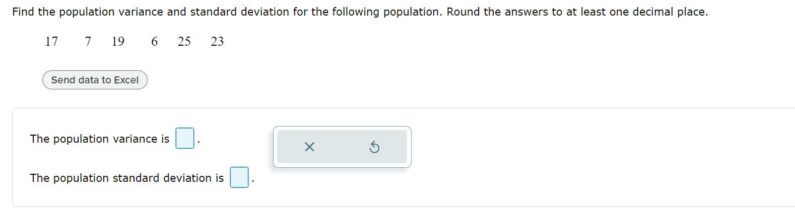 Solved Find the population variance and standard deviation | Chegg.com