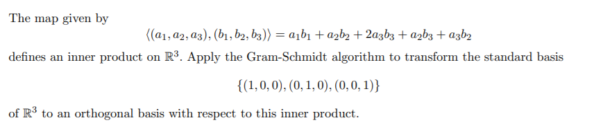 Solved The map given by ((21, 22, 23), (61, 62, 63)) = a1b1 | Chegg.com