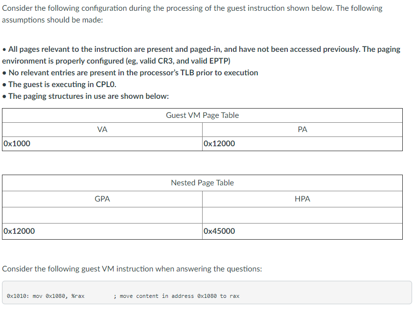 Consider the following configuration during the | Chegg.com