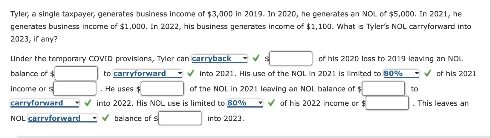 Solved Tyler, a single taxpayer, generates business income | Chegg.com