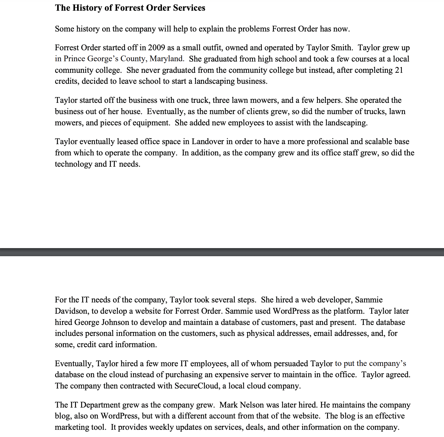 Solved Can you answer the final presentation with what and | Chegg.com