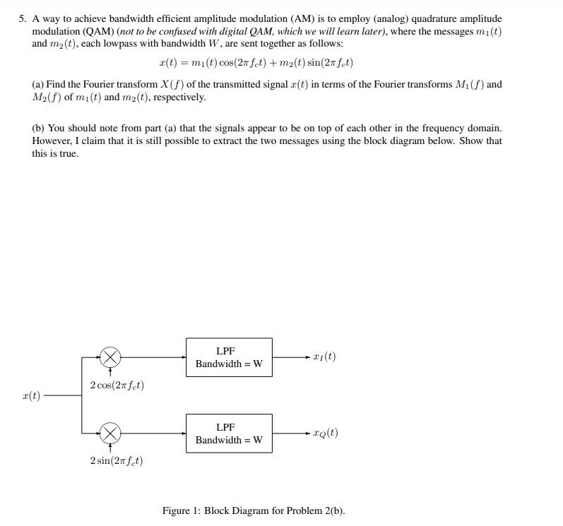 Solved A way to achieve bandwidth efficient amplitude | Chegg.com