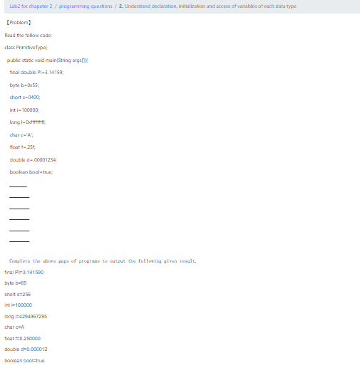 Solved Lab2 for chapeter 2/programming questions/ 2. | Chegg.com