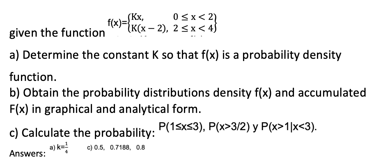 Solved (Kx, 03/2) y P(x>1|x