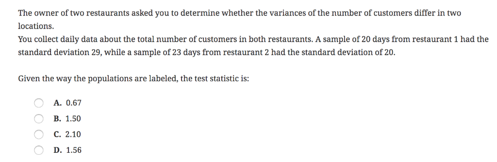 Solved Exhibit 11-1 Last year, the standard deviation of the | Chegg.com