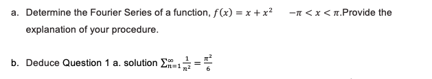 Solved Solve these 2 ﻿questions. a) ﻿ calculate the fourier | Chegg.com
