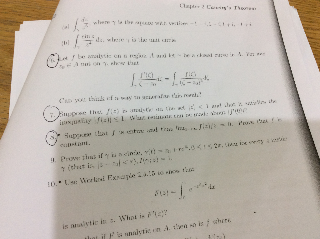 Solved Basic complex analysis by Jerrold e marsden sec 2.4 | Chegg.com