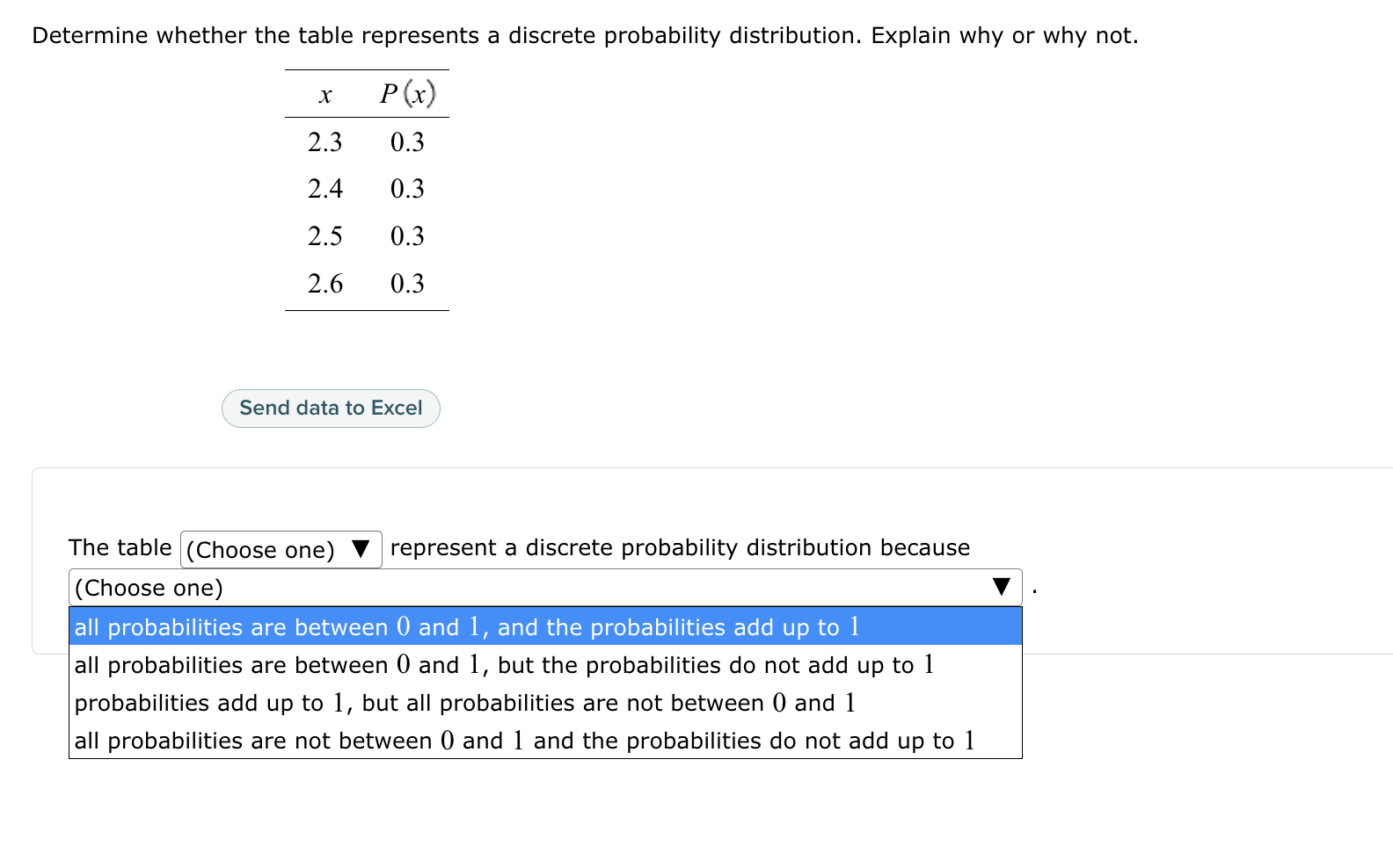 Solved Determine whether the table represents a discrete | Chegg.com