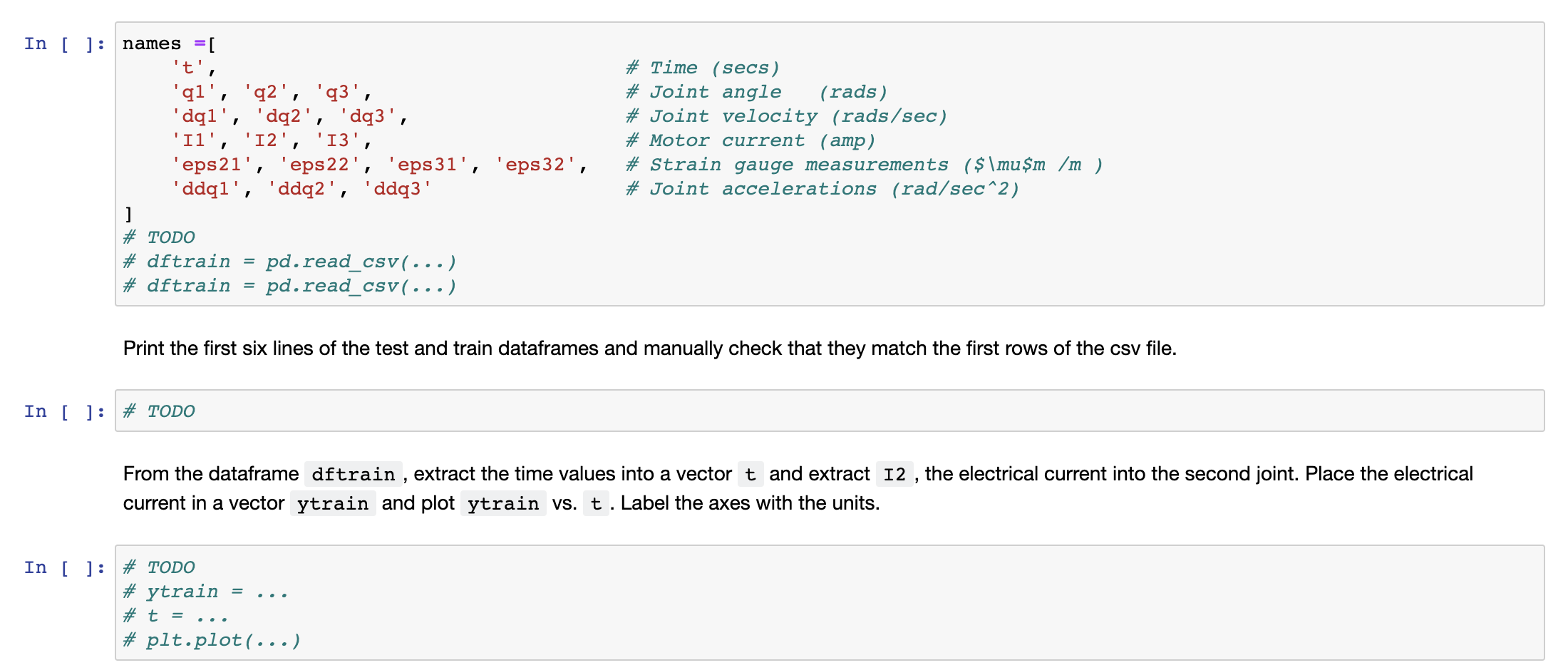 Solved Multiple Linear Regression for Robot Calibration In | Chegg.com