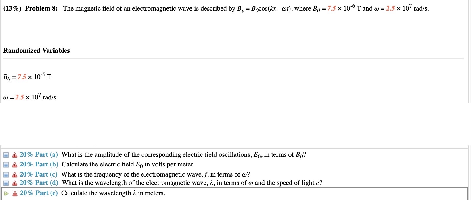 Solved 13 Problem 8 The Magnetic Field Of An