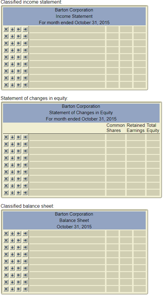 Solved Prepare the October classified multiple-step income | Chegg.com