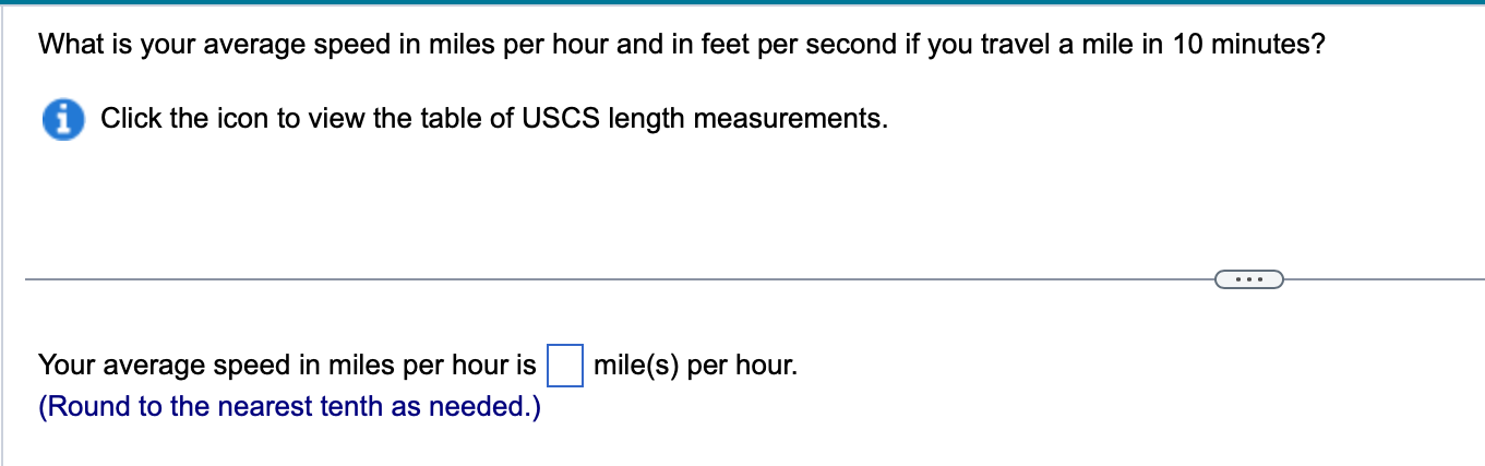 Solved What is your average speed in miles per hour and in | Chegg.com