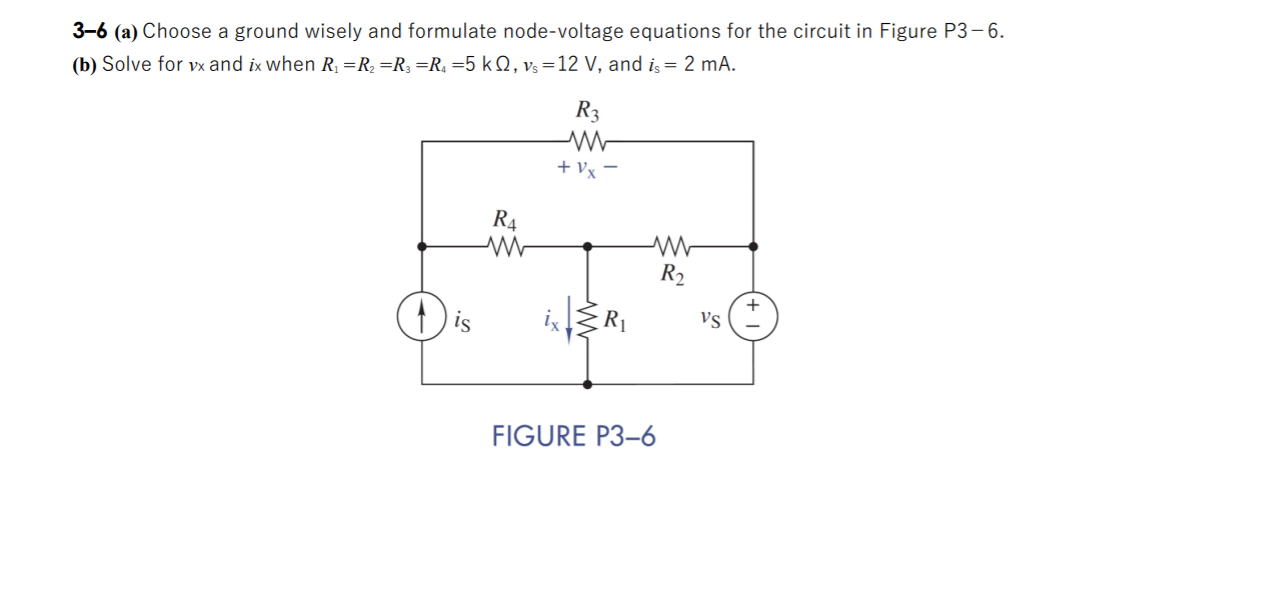 Solved 3-6 (a) Choose a ground wisely and formulate | Chegg.com