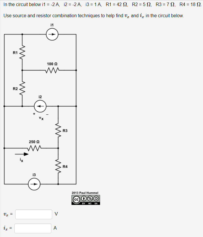 Solved In the circuit below i1 =−2 A,i2=−2 A,i3=1 | Chegg.com