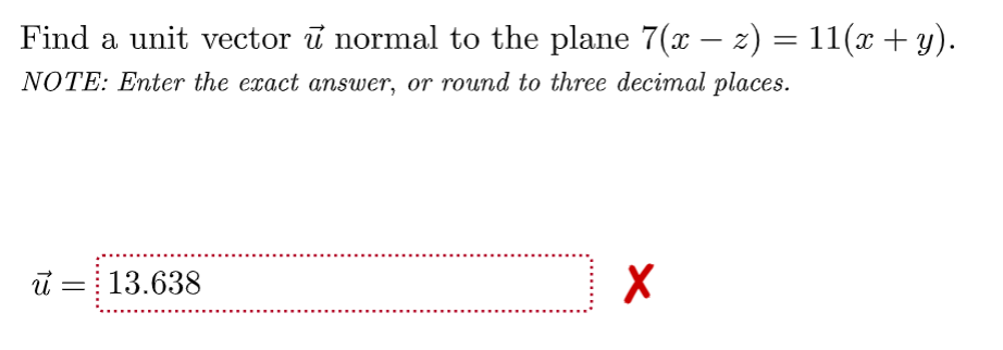 Solved Find a unit vector u normal to the plane | Chegg.com